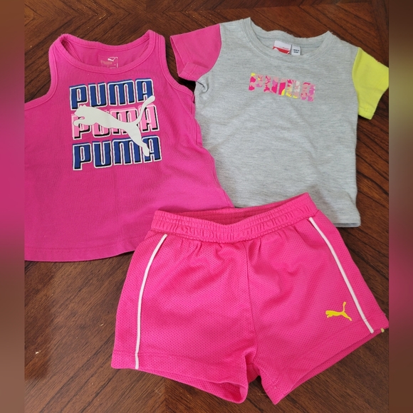 Puma | Matching Sets | Puma Setbundle Size 2t Pink Blue Yellow | Poshmark